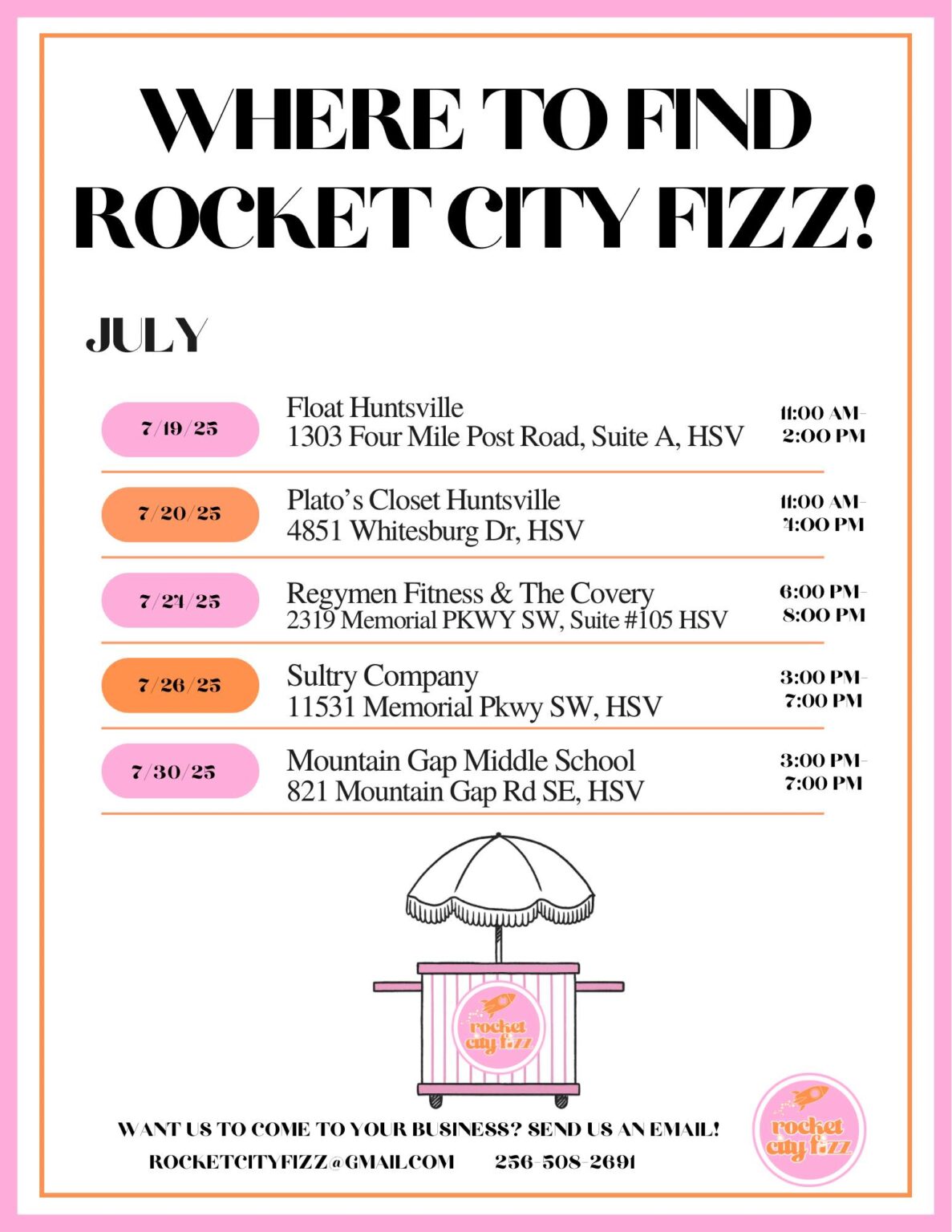 Rocket City Mom Events – Family Fun in Huntsville & North Alabama